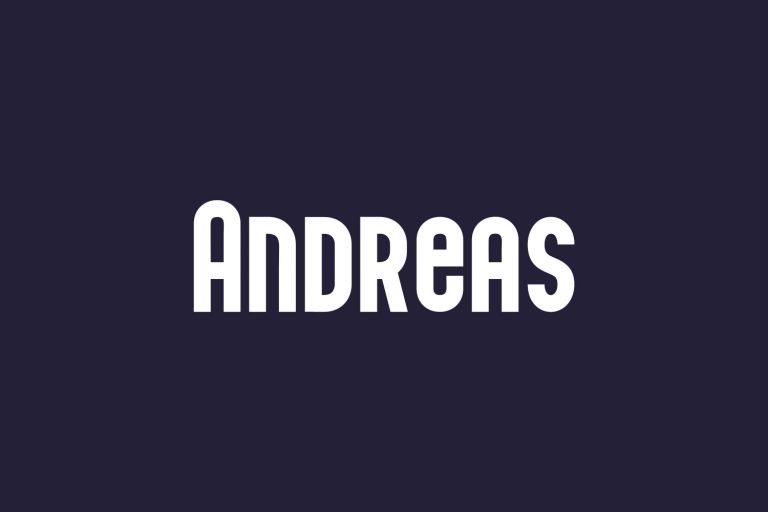 Andreas | Fonts Shmonts