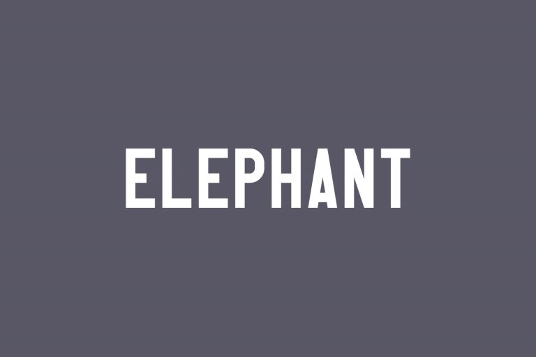 Elephant | Fonts Shmonts