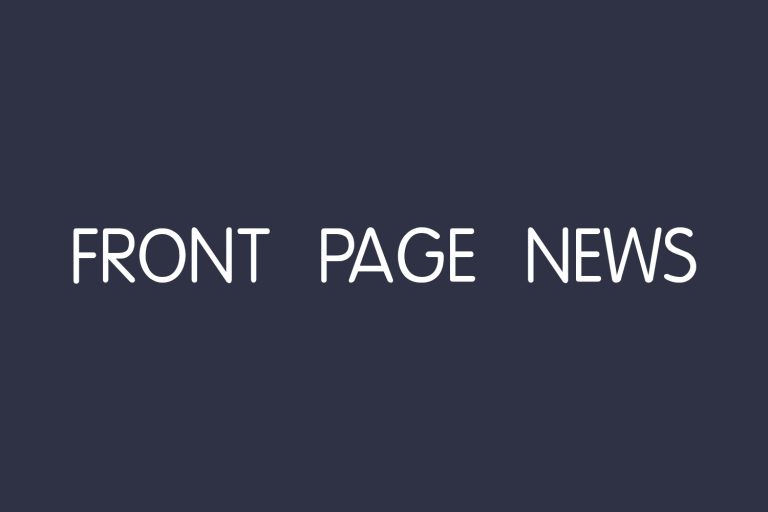 Front Page News | Fonts Shmonts