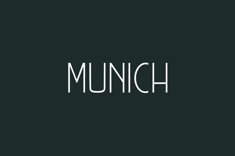 Munich | Fonts Shmonts