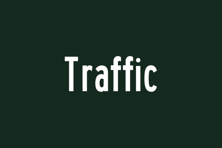 Traffic | Fonts Shmonts