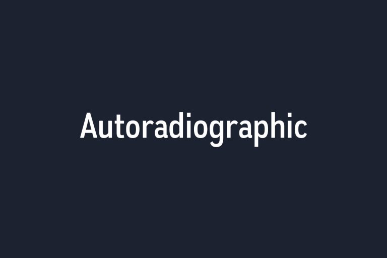 Autoradiographic | Fonts Shmonts