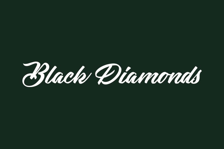 Black Diamonds | Fonts Shmonts