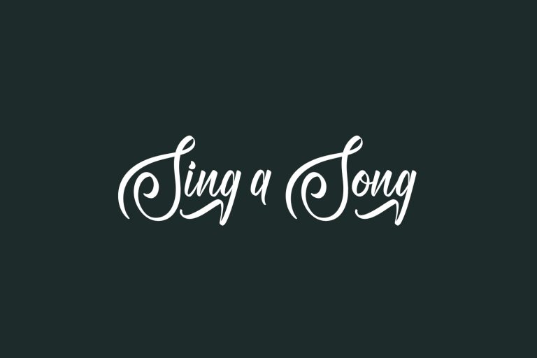 sing-a-song-free-font-01 | Fonts Shmonts