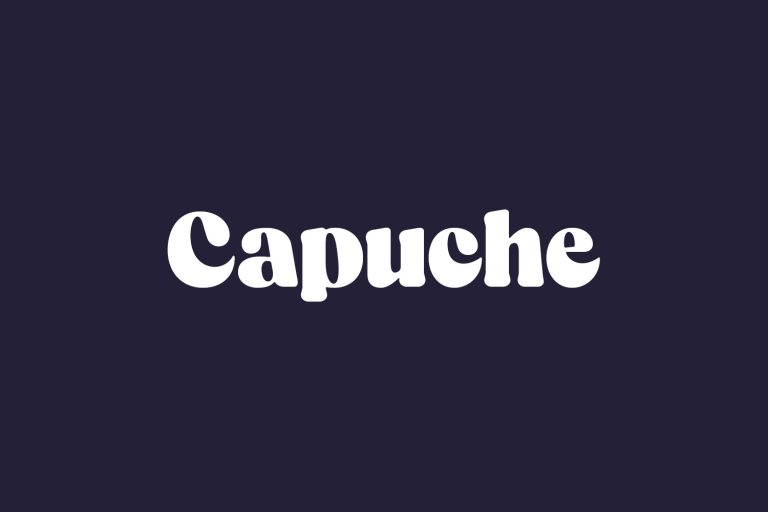Capuche | Fonts Shmonts