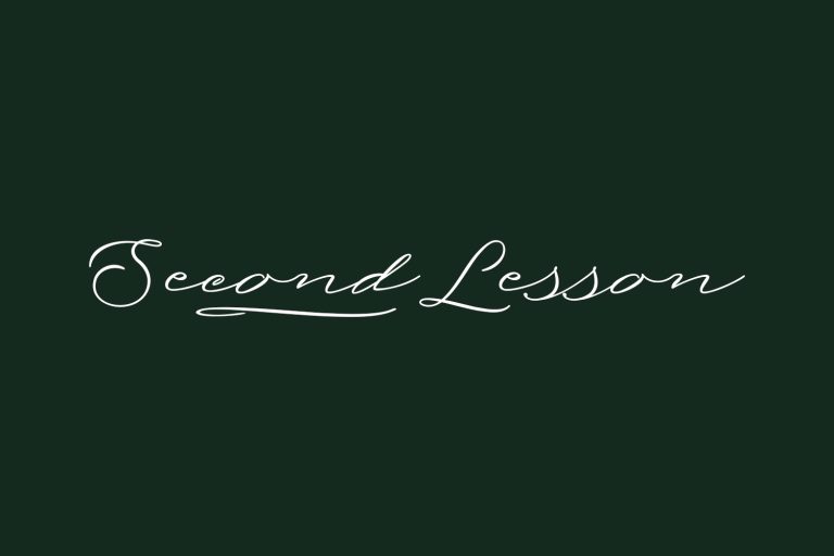 Second Lesson | Fonts Shmonts