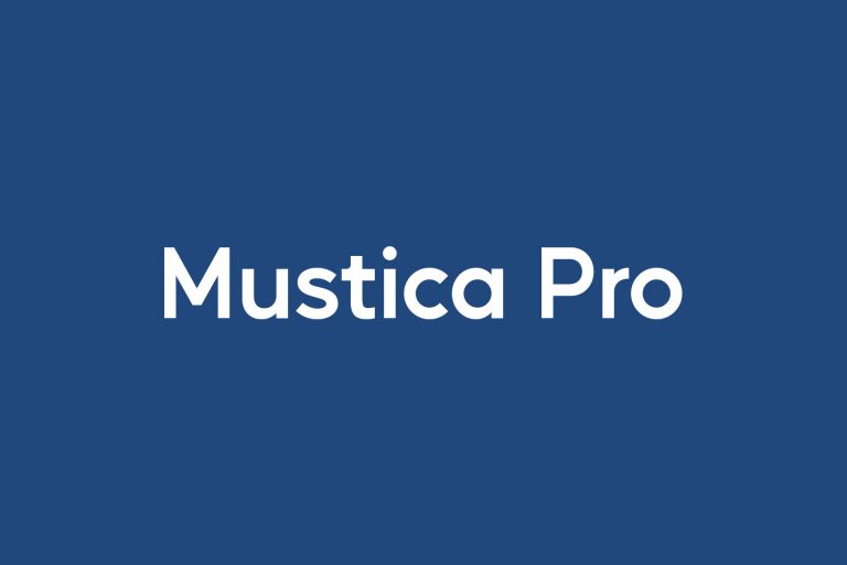 Mustica Pro | Fonts Shmonts
