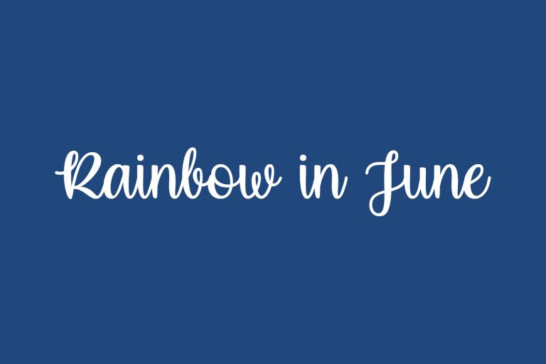 Rainbow in June | Fonts Shmonts