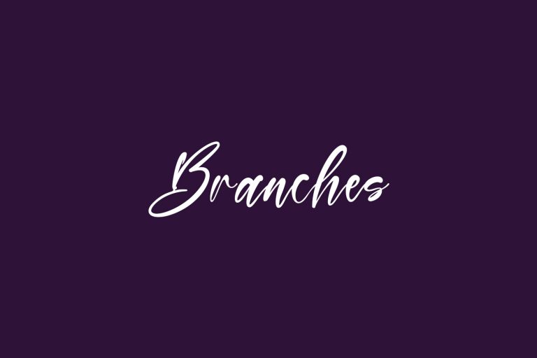 Branches | Fonts Shmonts