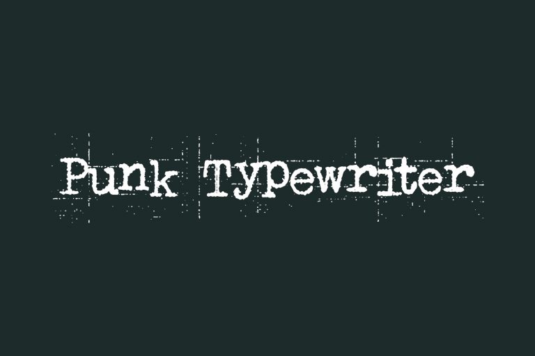 Punk Typewriter | Fonts Shmonts