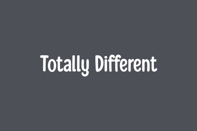 totally-different-free-font-01 | Fonts Shmonts