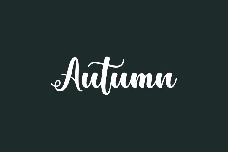Autumn | Fonts Shmonts