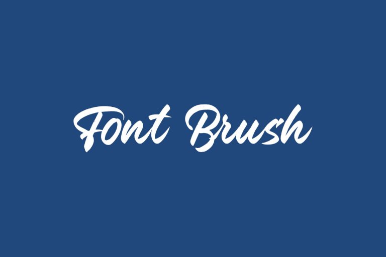 Font Brush | Fonts Shmonts