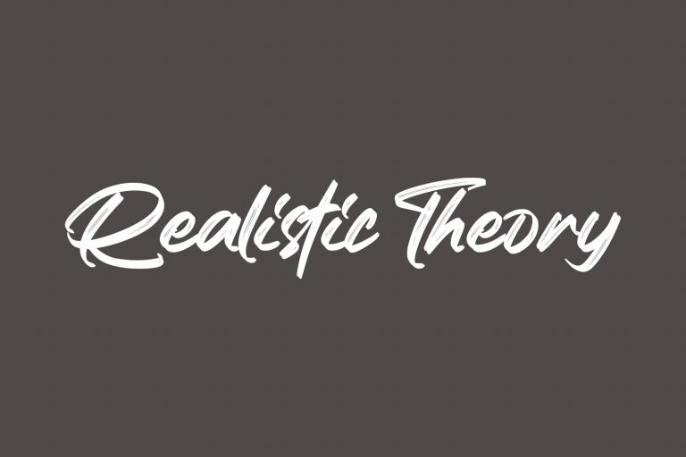 Realistic Theory | Fonts Shmonts