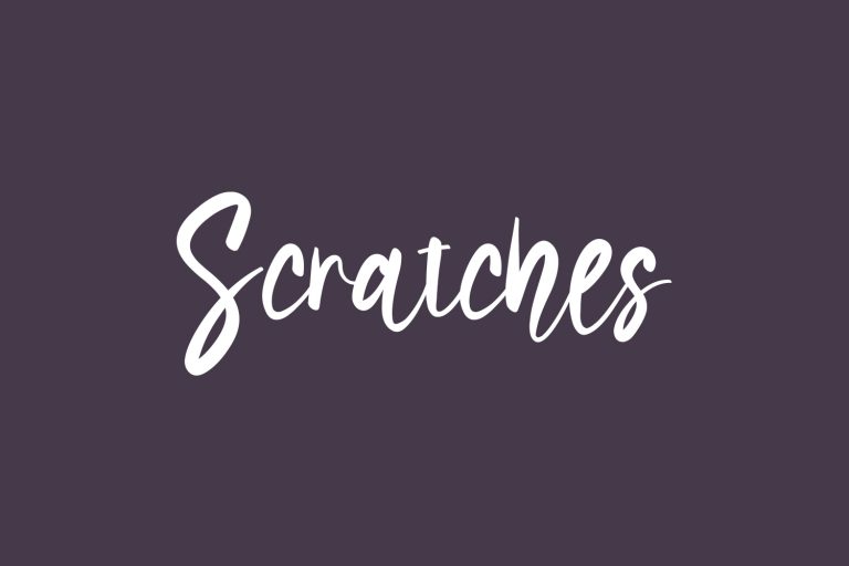 Scratches | Fonts Shmonts