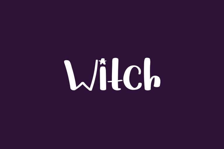 Witch | Fonts Shmonts
