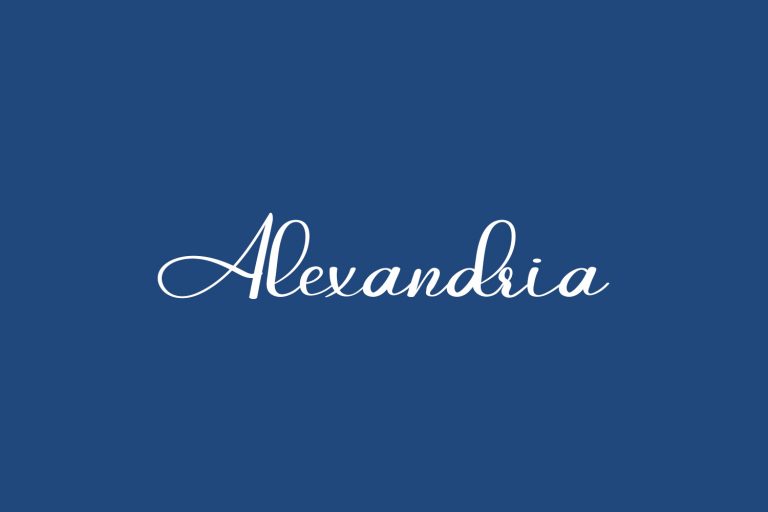 Alexandria | Fonts Shmonts