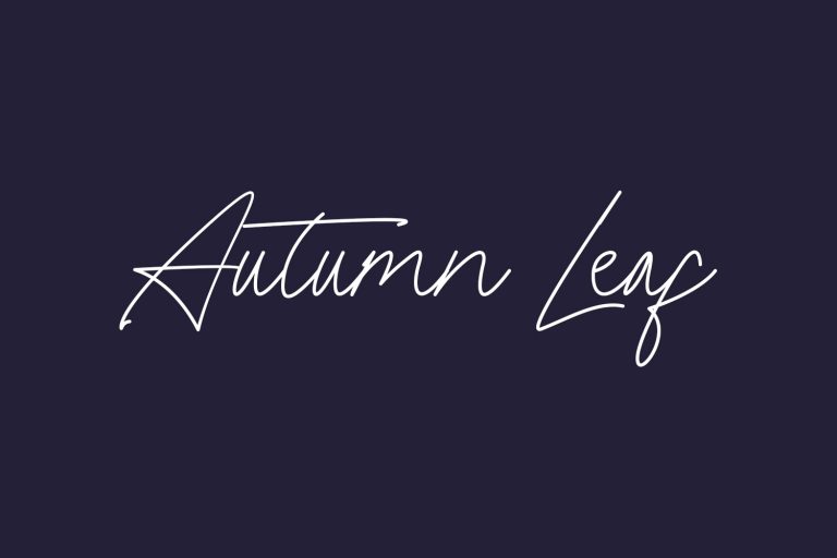 Autumn Leaf | Fonts Shmonts