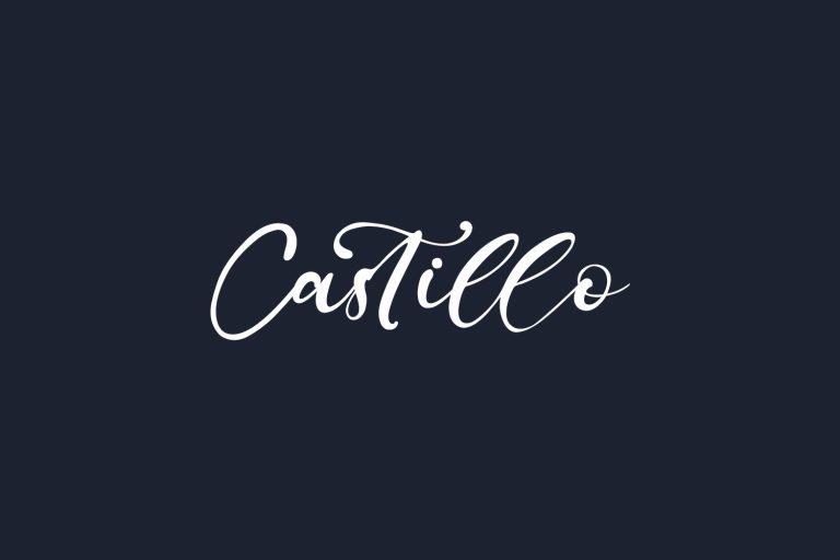Castillo | Fonts Shmonts