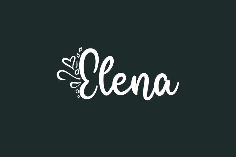 Elena | Fonts Shmonts