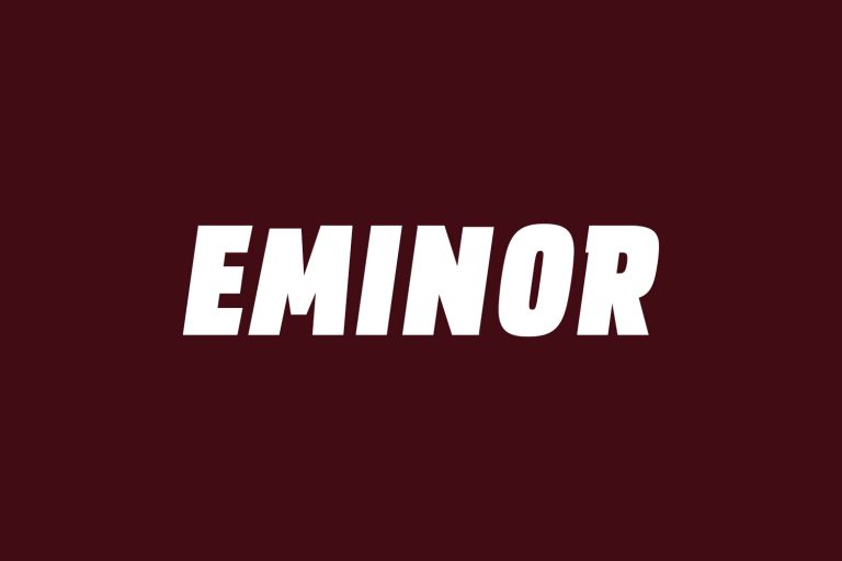 Eminor | Fonts Shmonts