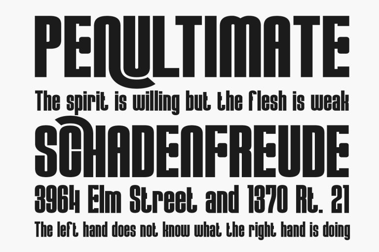 Muscular Strength | Fonts Shmonts