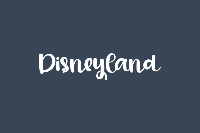 Disneyland | Fonts Shmonts