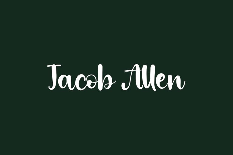 Jacob Allen | Fonts Shmonts