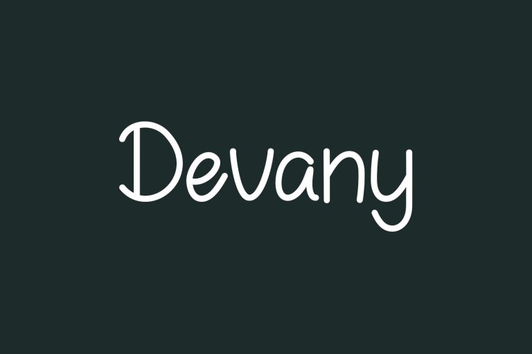 Devany | Fonts Shmonts