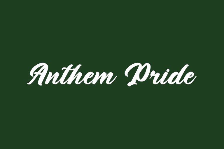 Anthem Pride | Fonts Shmonts