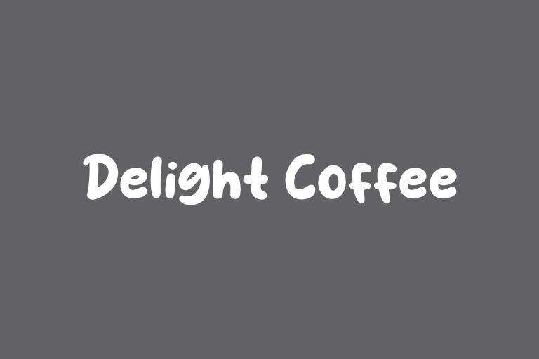 Delight Coffee | Fonts Shmonts