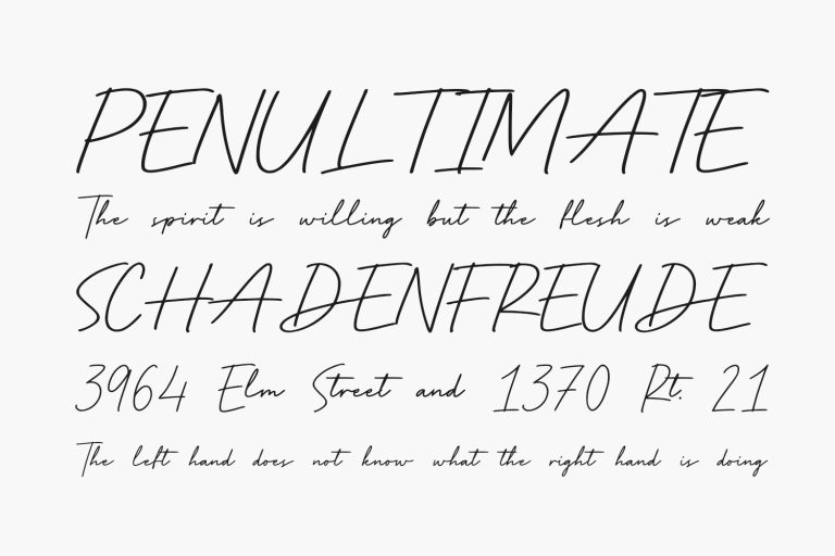 Manly Signature | Fonts Shmonts