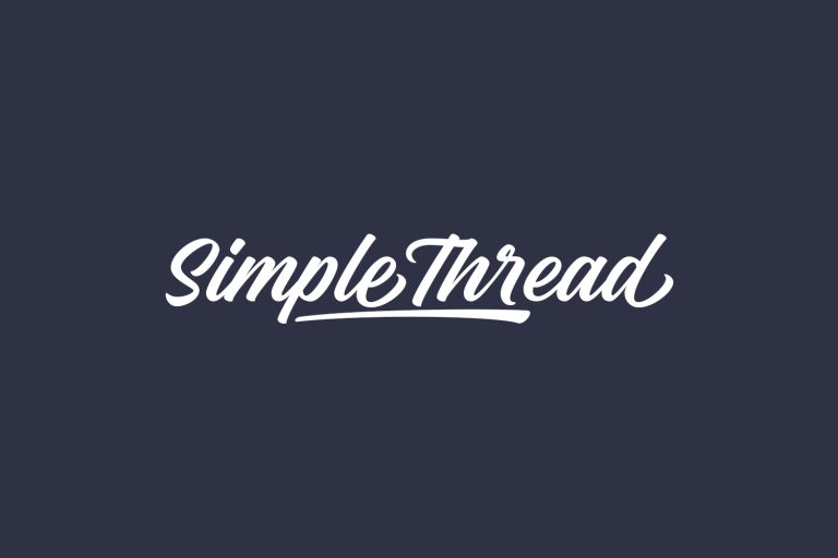 Simple Thread | Fonts Shmonts