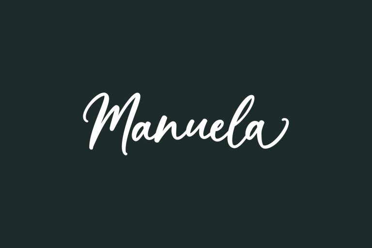 Manuela | Fonts Shmonts