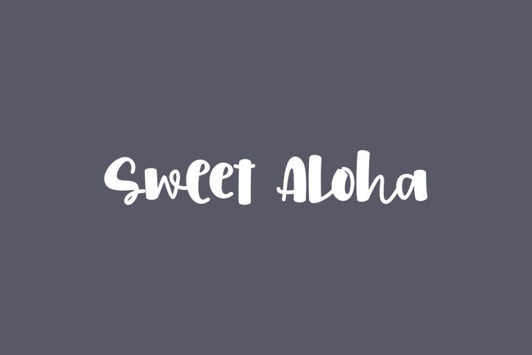 Sweet Aloha | Fonts Shmonts