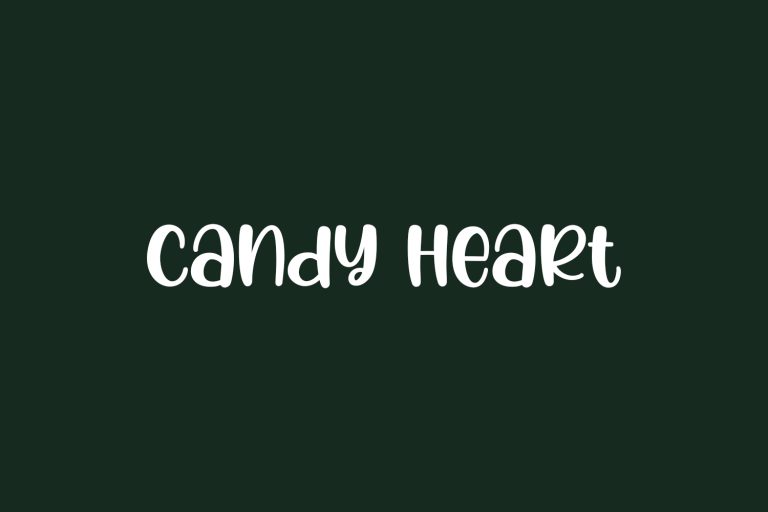Candy Heart | Fonts Shmonts
