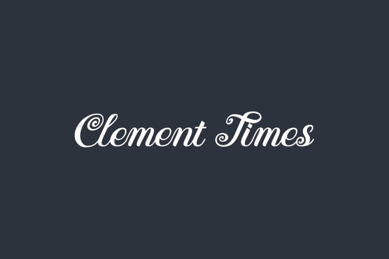 Clement Times | Fonts Shmonts