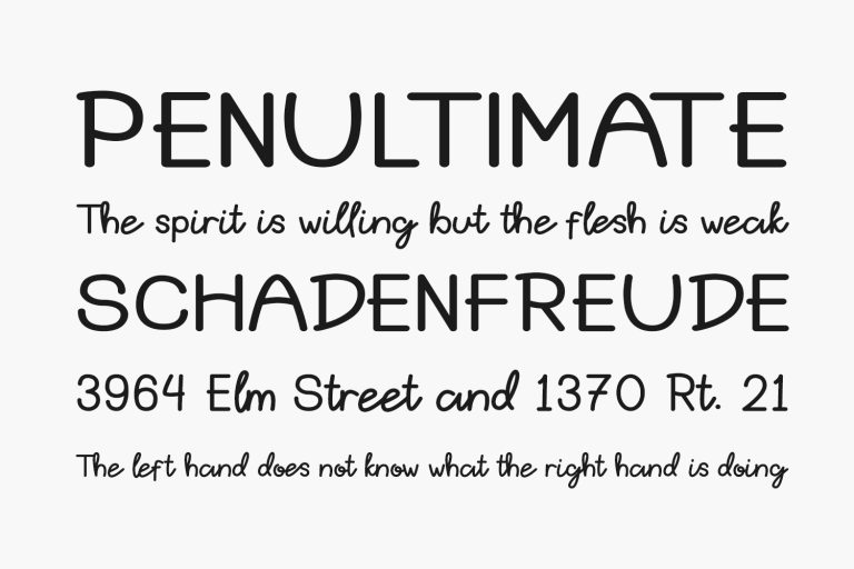 Hello Bear | Fonts Shmonts