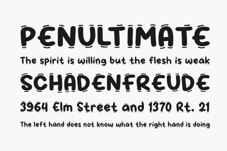 Sleepy Book | Fonts Shmonts