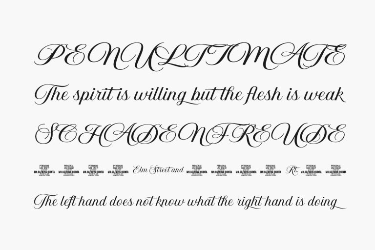 Nova Quinta | Fonts Shmonts