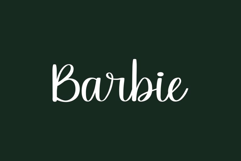 Barbie | Fonts Shmonts