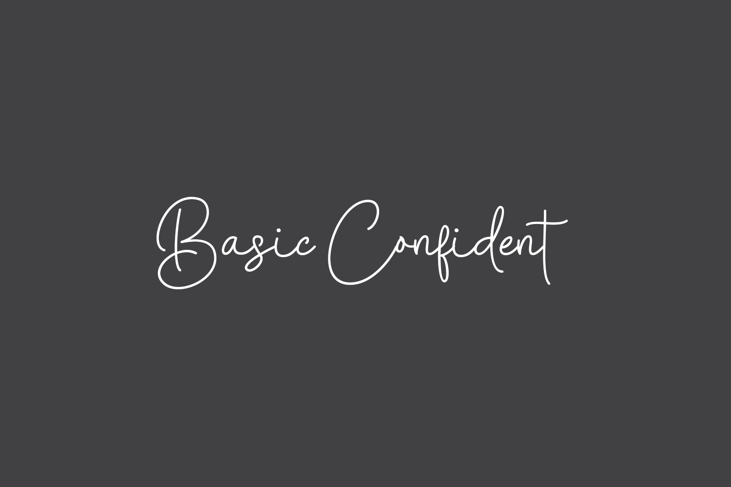 Basic Confident Fonts Shmonts
