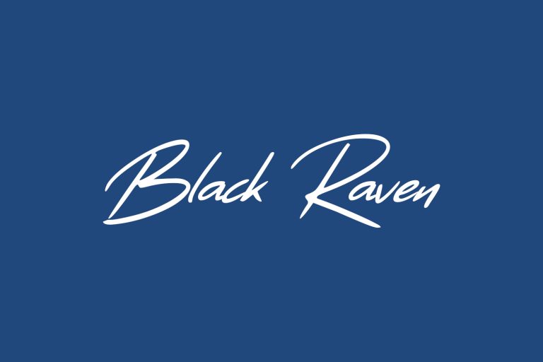 Black Raven | Fonts Shmonts