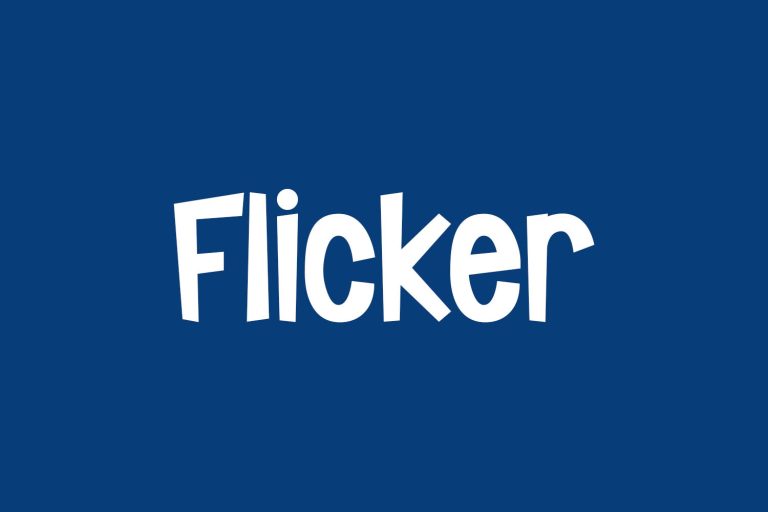 Flicker | Fonts Shmonts
