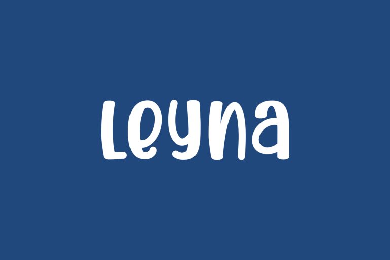 Leyna | Fonts Shmonts