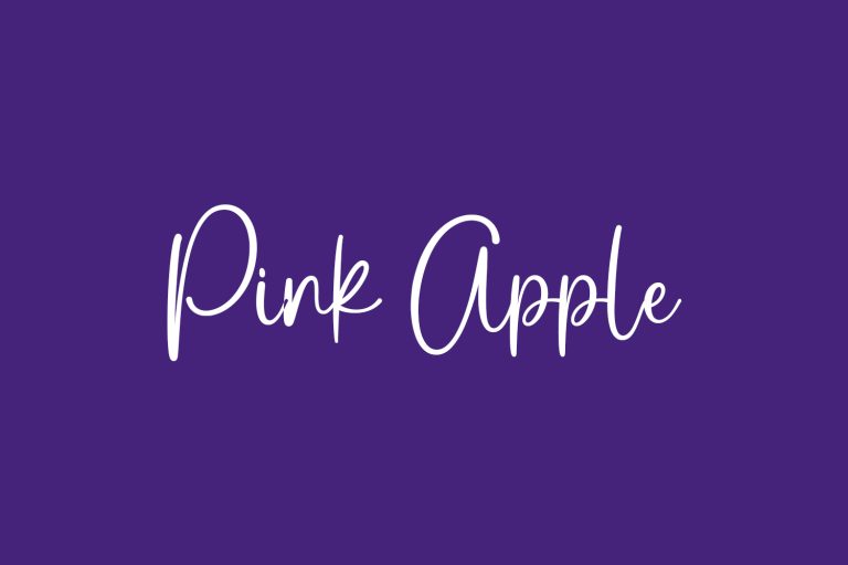 Pink Apple | Fonts Shmonts