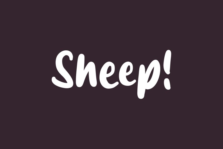 Sheep | Fonts Shmonts