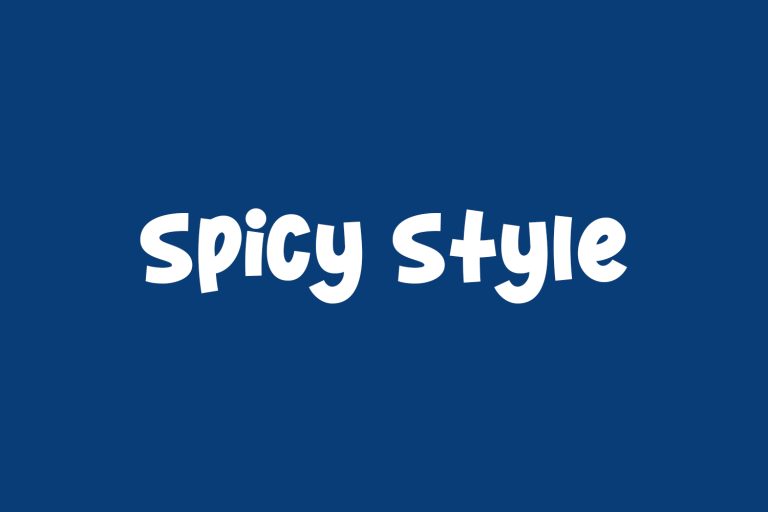 Spicy Style | Fonts Shmonts