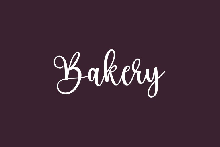Bakery | Fonts Shmonts
