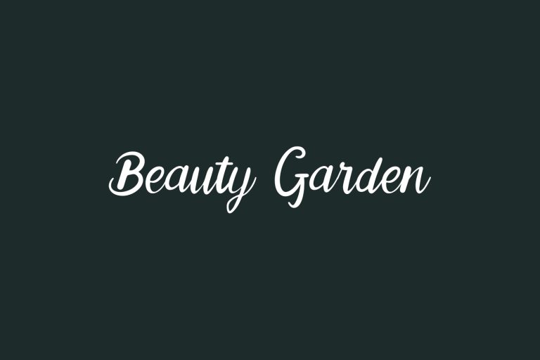 Beauty Garden | Fonts Shmonts